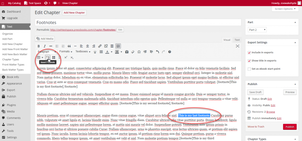 Footnotes and Chapter Endnotes – Pressbooks for EDU Guide Footnotes and Chapter Endnotes – Pressbooks for EDU Guide